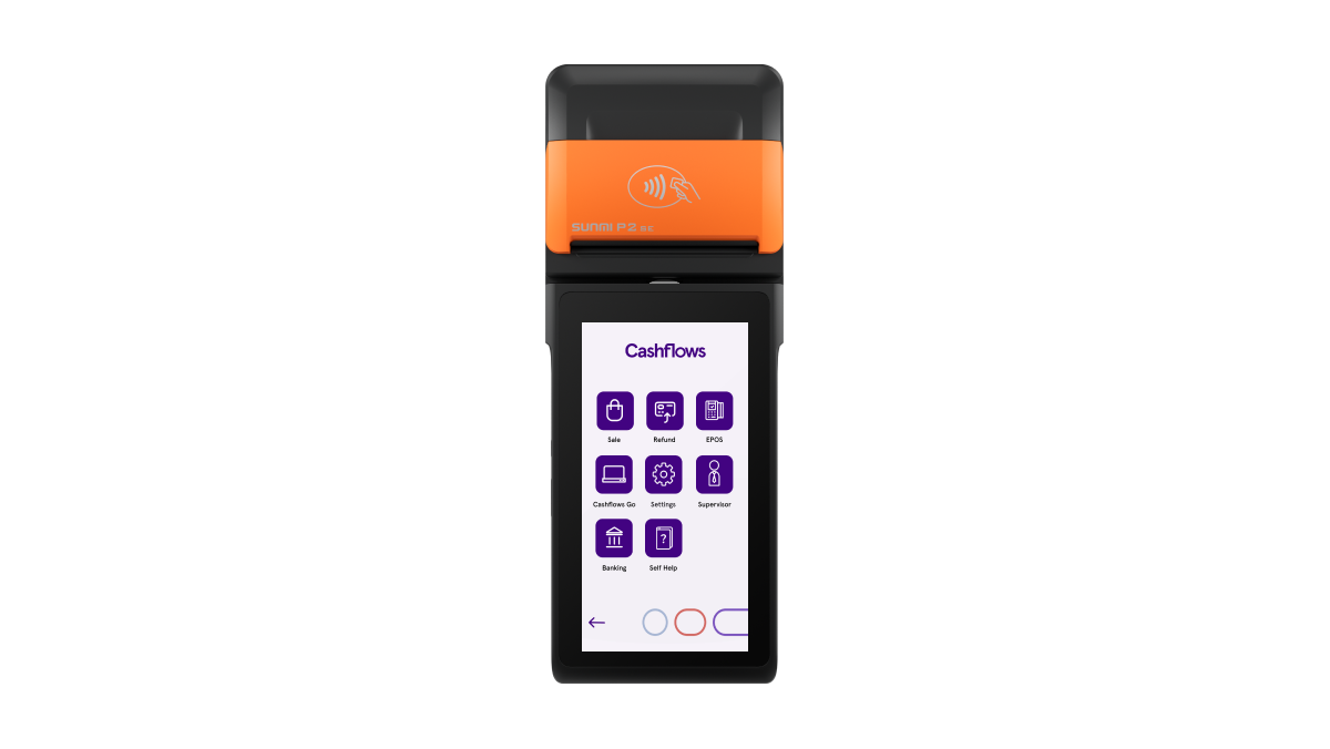 Mobile POS Card Machine | SUNMI P2 SE | Cashflows